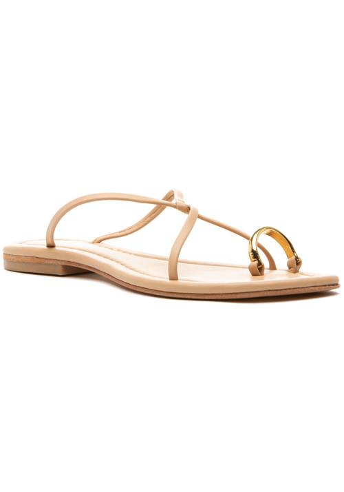Jeffrey Campbell Pacifico Sandal Beige Gold Leather
