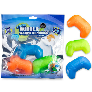 Sticky Bubble Gamer Blobbies Sqweezy toy