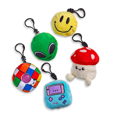 Fun Fidget Bubble Beadie Retro Character Keychains