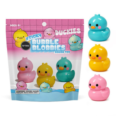 Sticky Bubble Blobbies – 3-Pack Squishy Duck Fidget Toys | Stretch ...