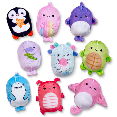 Bubble Stuffed Squishy Friends – Sea Life Edition | Plush Fidget Ball ...