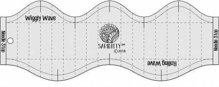 SARIDITTY- Wiggly & Rolling Wave Ruler- Long Arm - Heartbeat Quilting