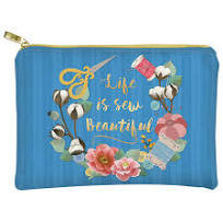 Life is Sew Beautiful Pouch - Heartbeat Quilting