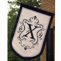 Monogram "X" Estate Flag
