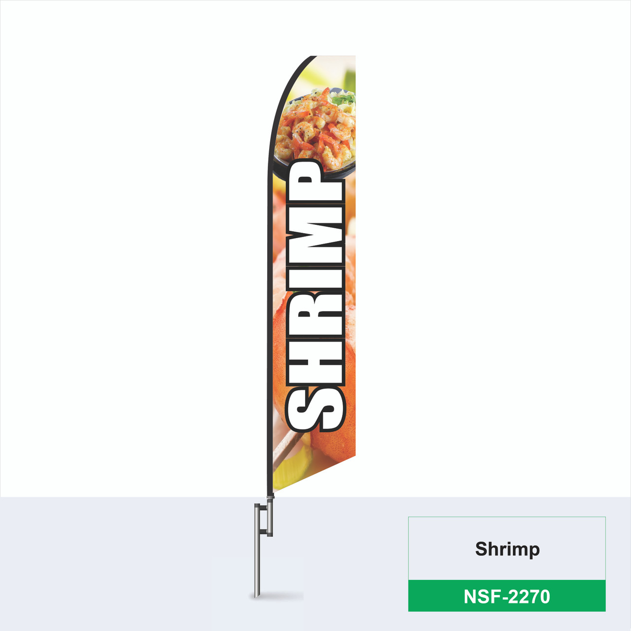 Shrimp Feather Flag
