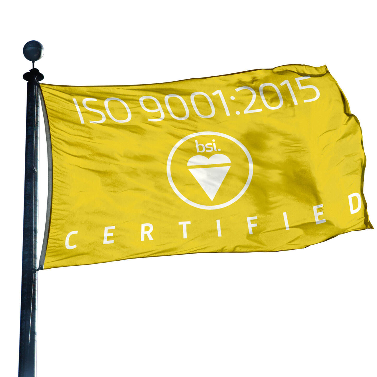 BSI ISO 9001:2015 Certified Flag