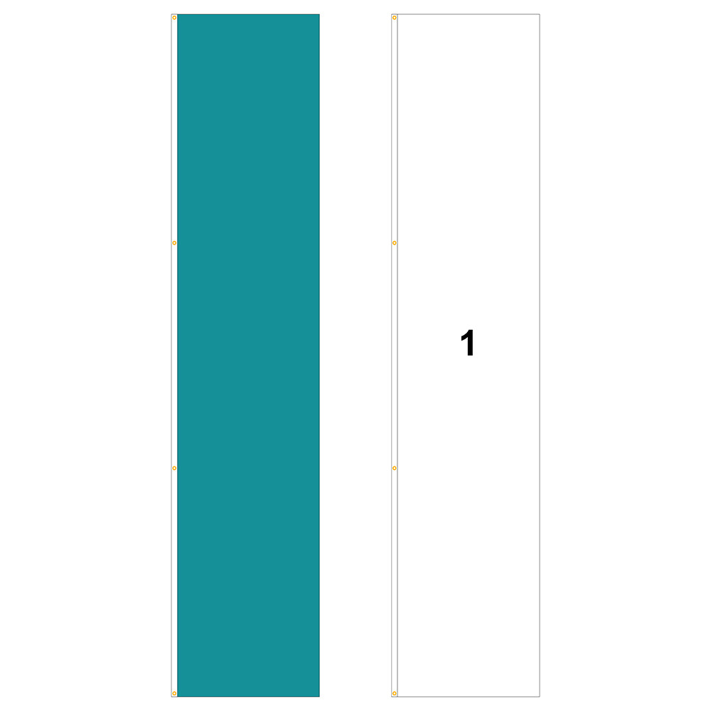 Attention Solid Color Vertical Tall Flag