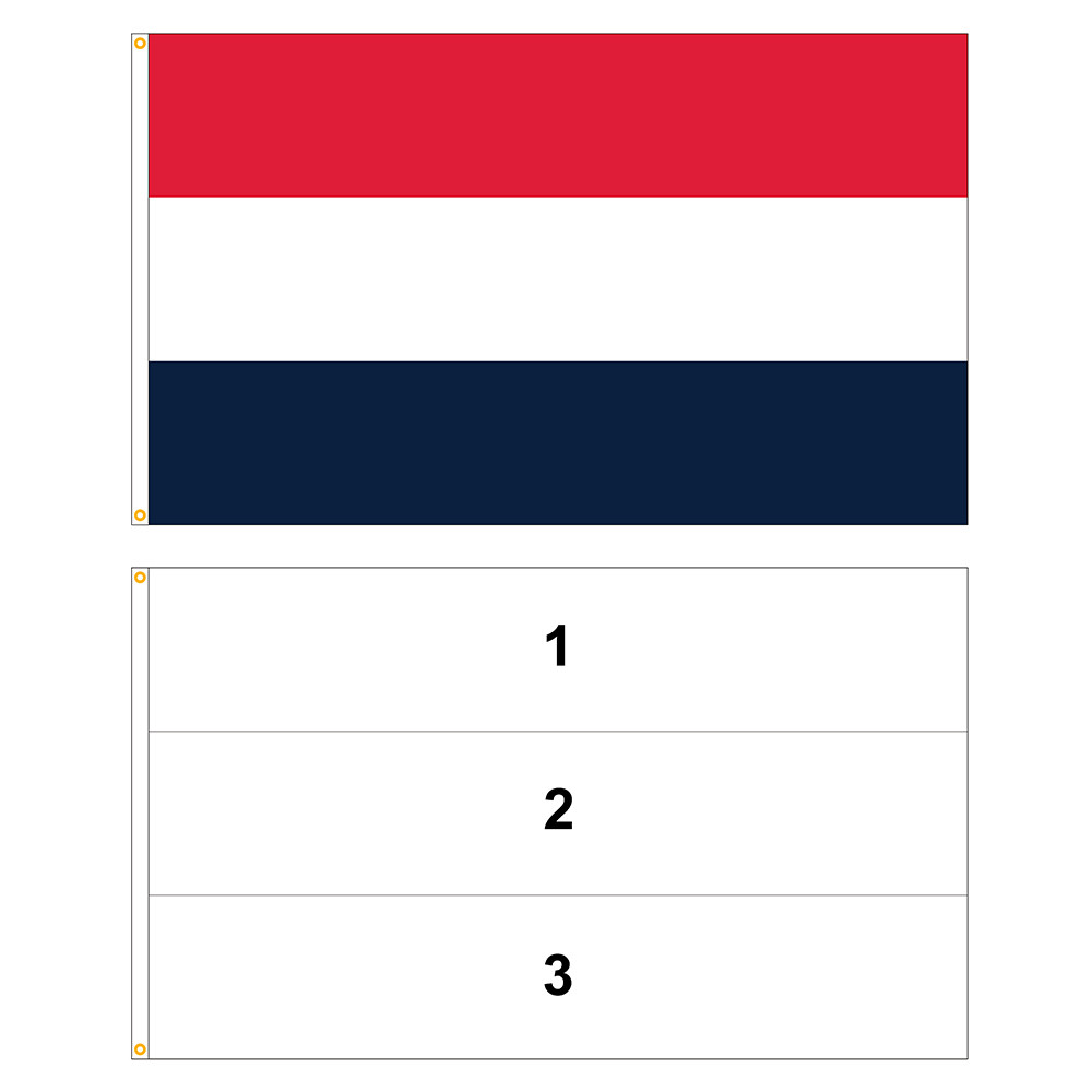 Horizontal 3-Stripe Flags