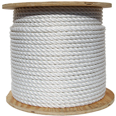 3/8 Inch Wire Center Flagpole Rope Spool (1000 ft) | White Brown Silver ...