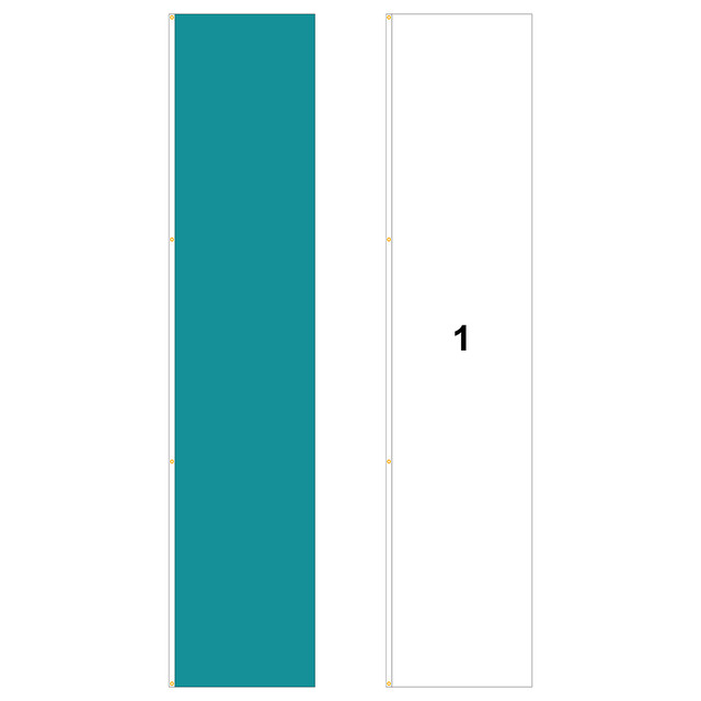Attention Solid Color Vertical Tall Flag