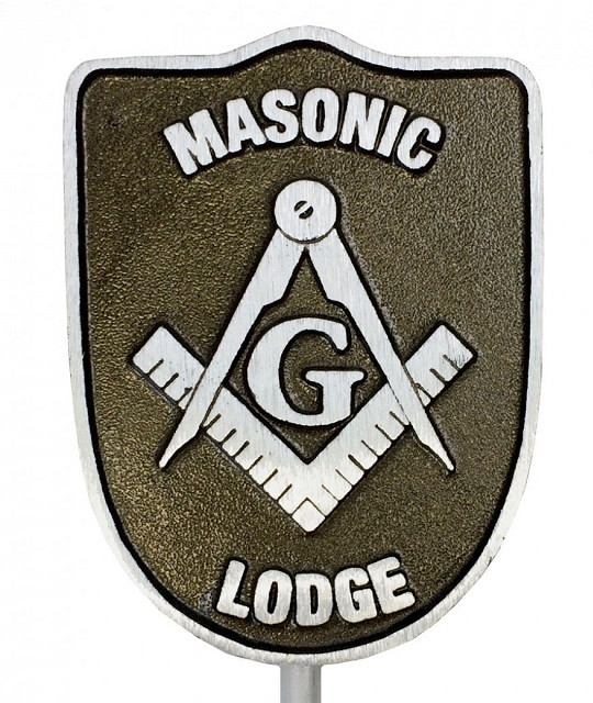 Masonic Grave Marker - Aluminum | Temple Aluminum Foundry Faced and ...