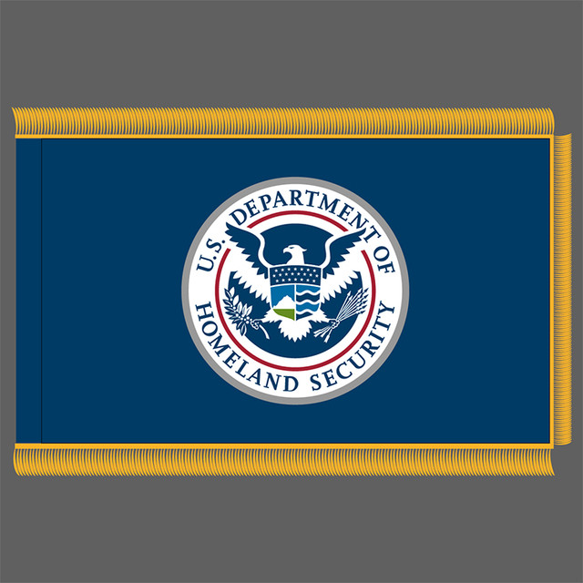 Department of Homeland Security Fringed Flag