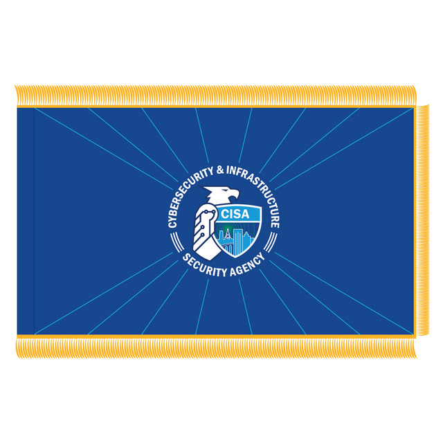Cybersecurity and Infrastructure Security Agency (CISA) Fringed Flag ...