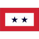 Blue Star 3x5 Service Flag - 2 Stars