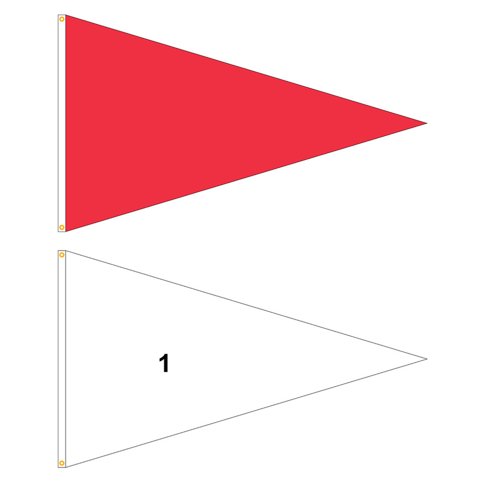 Attention Solid Color Pennant