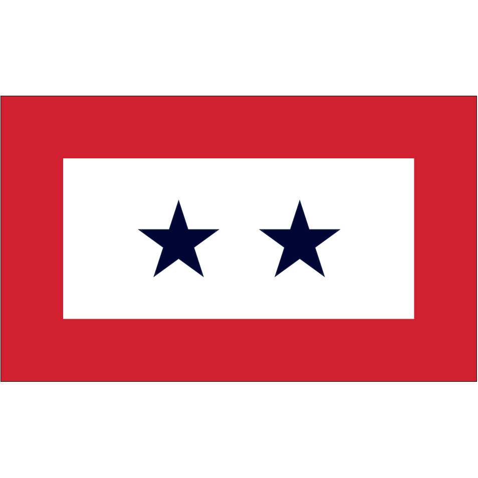 Blue Star 3x5 Service Flag - 2 Stars
