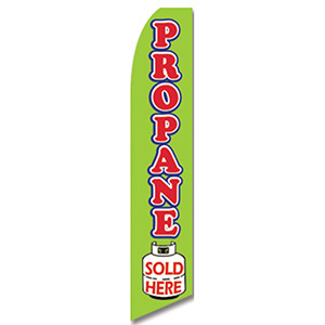 Propane Sold Here Feather Flag