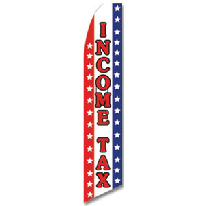 Income Tax Feather Flag
