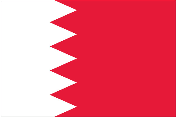 Bahrain - 4" x 6" Miniature Stick Flags