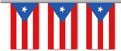 pennants, streamers, Puerto Rico, Puerto Rican flag, string pennant ...