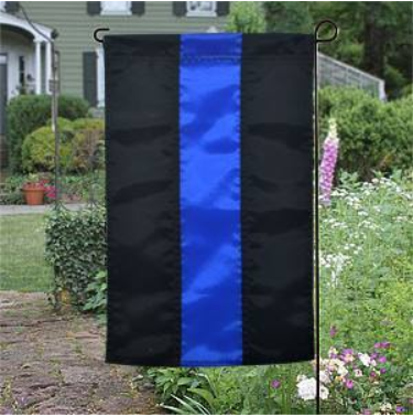 Thin Blue Line Police Garden Flag - FlagCenter.com