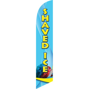 Shaved Ice (blue background) Semi Custom Feather Flag Kit