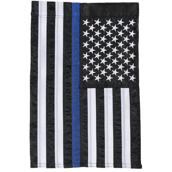 Thin Blue Line American Police Garden Flag Embroidered | Magnolia ...