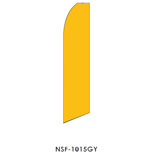 Goldenrod Yellow Feather Flag - FlagCenter.com