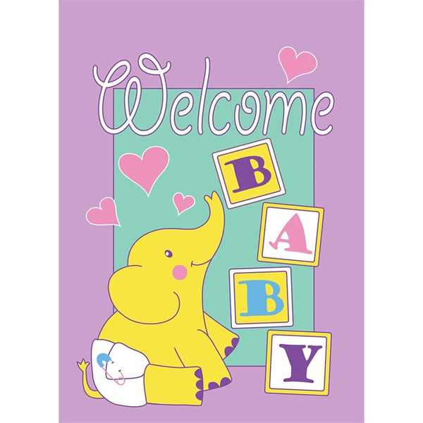 Welcome Baby Garden Flag - FlagCenter.com