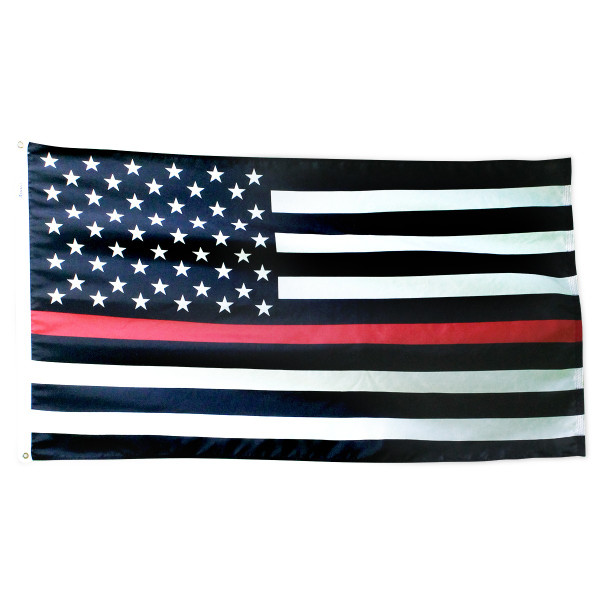 Thin Red Line American Flag 3ft x 5ft Nylon - FlagCenter.com