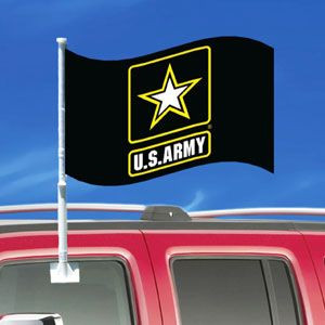 Army Car Flag (Army Strong Logo) | eagle emblems