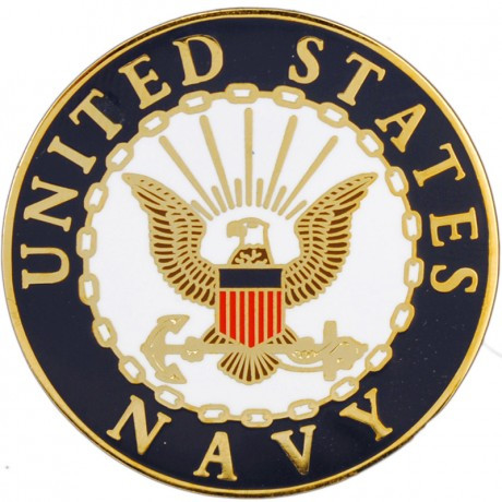 U.S. Navy Round Lapel Pin