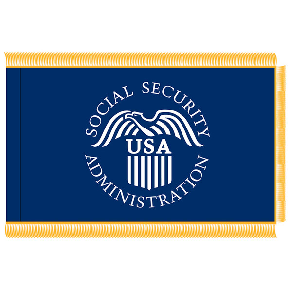 Social Security Administration Fringed Flag