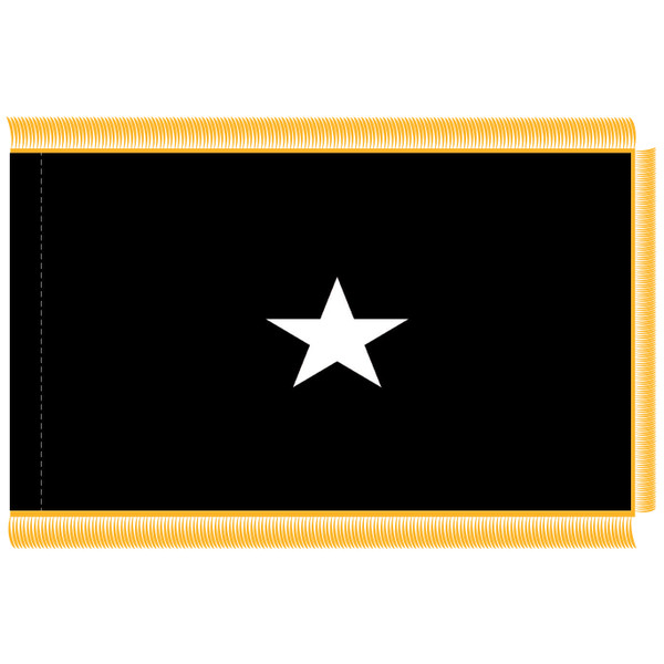Space Force Brigadier General Flag, 1 Star Appliqued Indoor