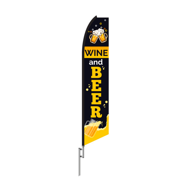 Wine and Beer Feather Flag (NSF-2372)