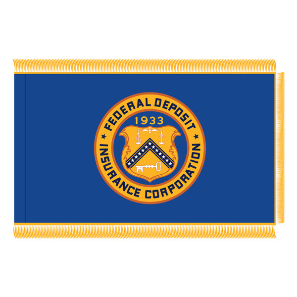 Federal Deposit Insurance Corporation (FDIC) Fringed Flag - FlagCenter.com