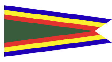 U.S. Navy Unit Commendation Pennant ( Size 3 )