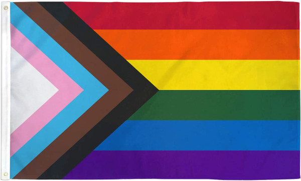 10x15 Foot Progress Pride Flag Nylon