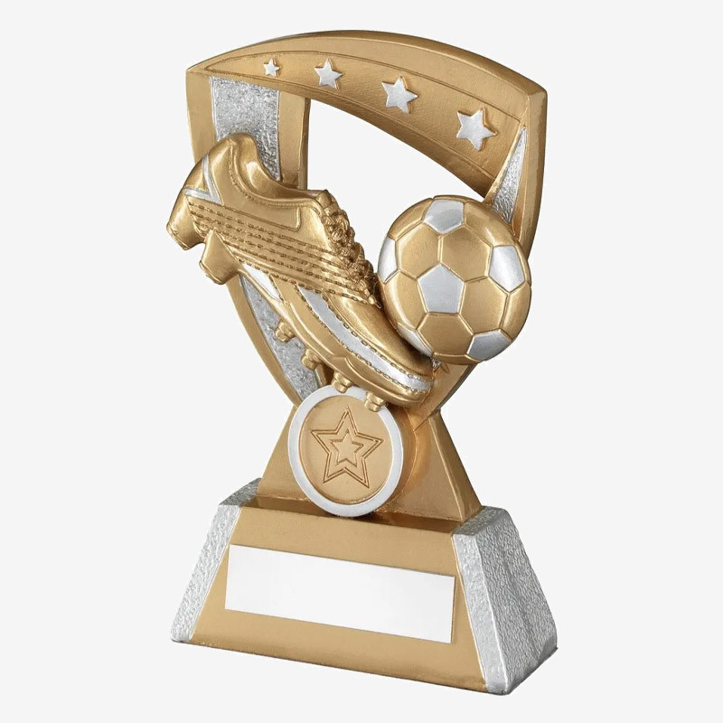 Football And Boot On 4 Star Shield With Plate | FN Teamwear