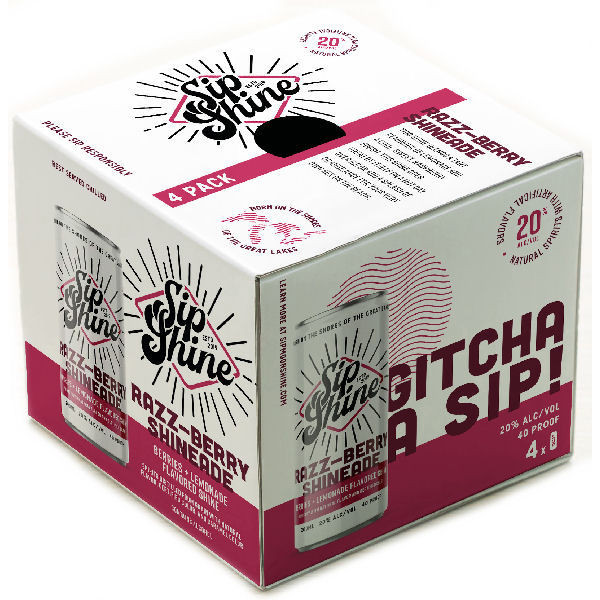Sip Shine Razz-Berry Shineade Ready-To-Drink 4-Pack 200ml Cans ...