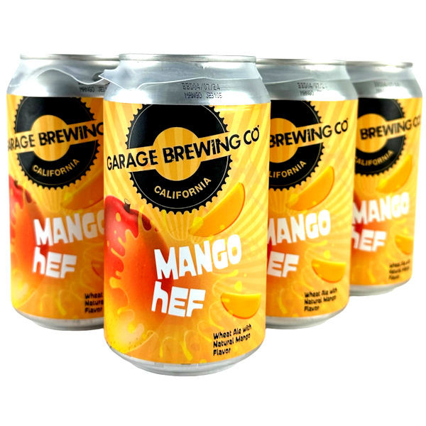 Garage Brewing Mango Hefeweizen 12oz 6 Pack Cans