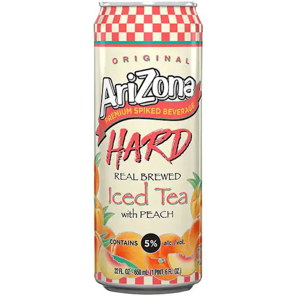 AriZona Hard Peach Iced Tea 22oz Can | ShopWineDirect Fine Wine & Spirits