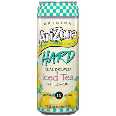 AriZona Hard Lemon Iced Tea 22oz Can | ShopWineDirect Fine Wine & Spirits