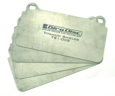 Titanium Pad Shields for Brembo 6-piston caliper (D55) - TS-1365-4 ...