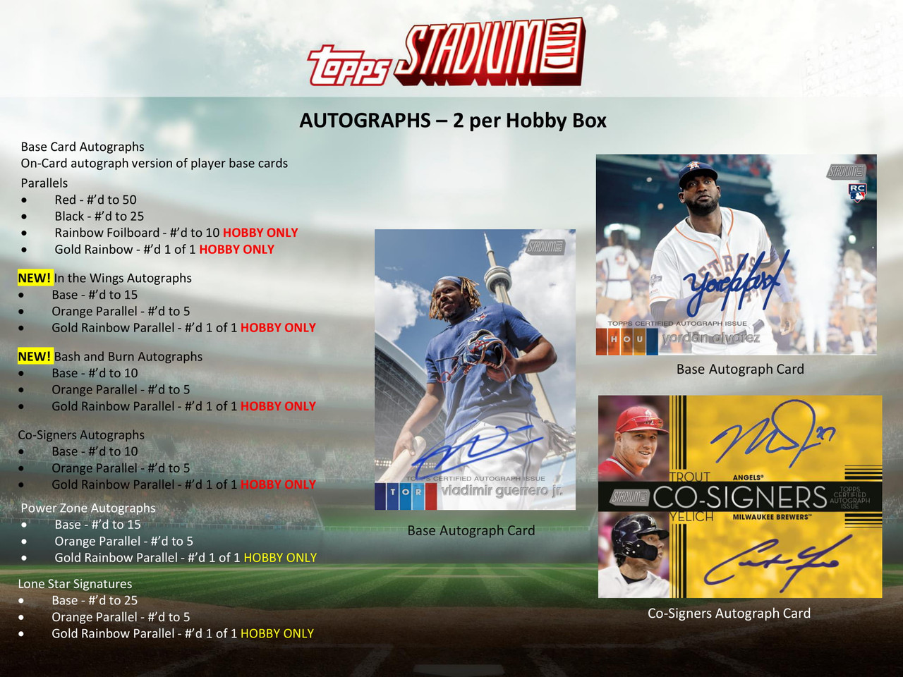 2020 Topps Stadium Club Baseball Hobby Box
