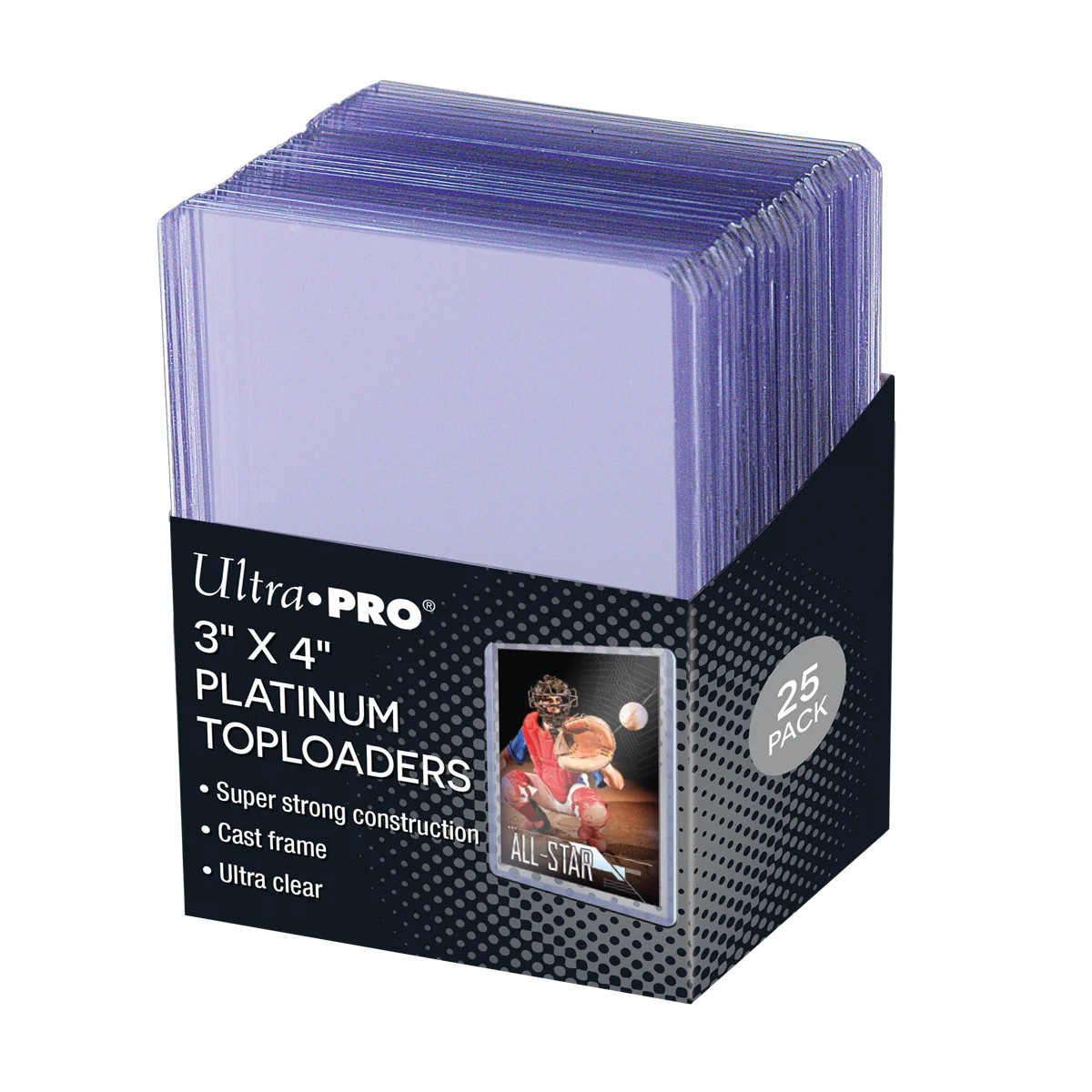 Ultra Pro 3 X 4 Ultra Clear Premium Toploader 25ct Pack