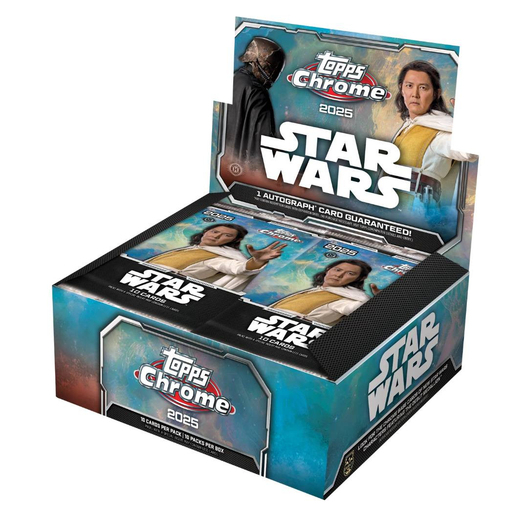 2025 Topps Star Wars Chrome Hobby 8 Box Case