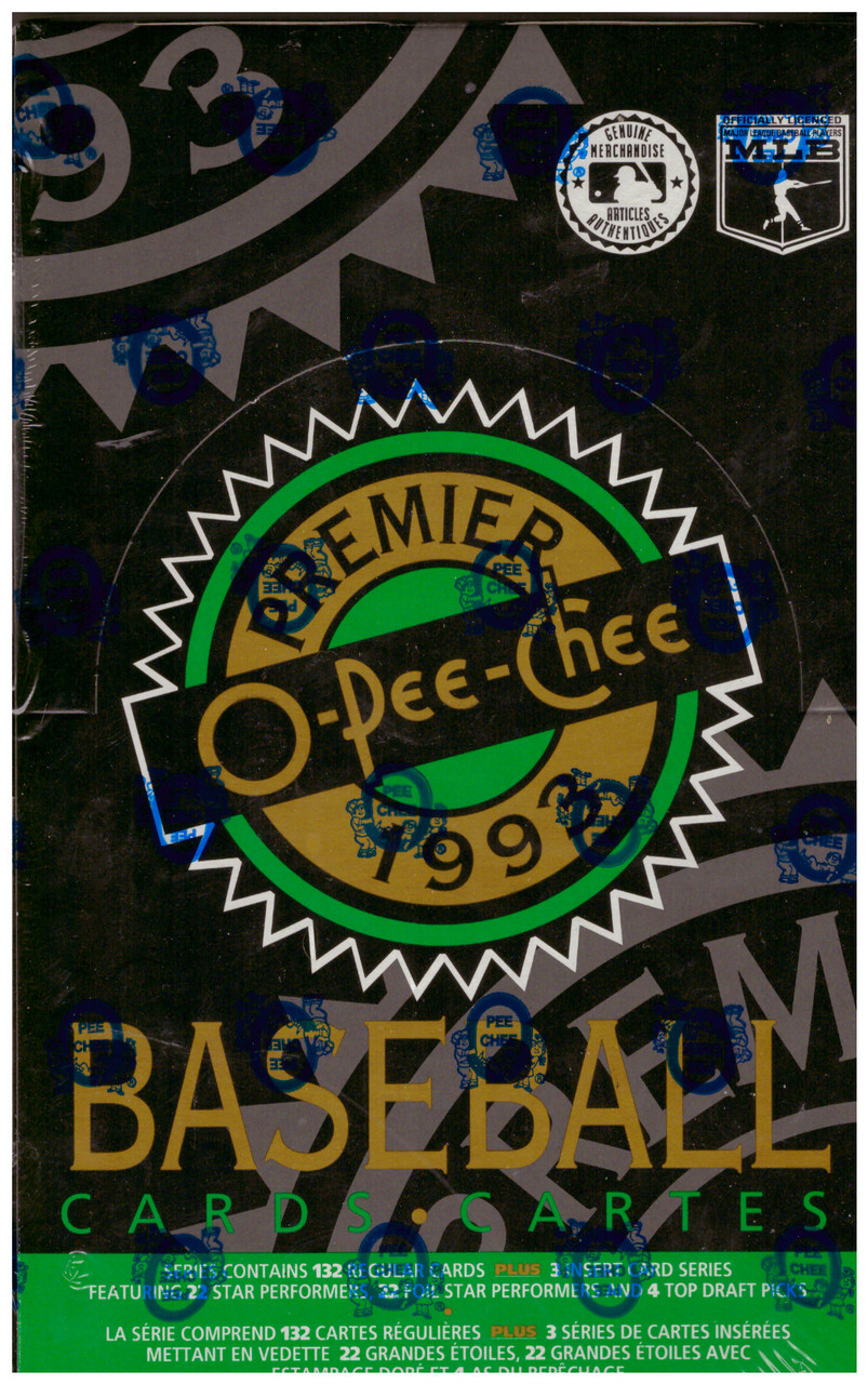 1993 O-pee-chee Premier Baseball Wax Box