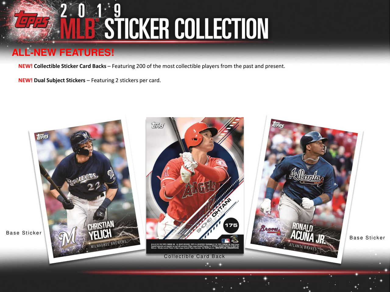 2019 Topps MLB Sticker Collection Album Baseball Box