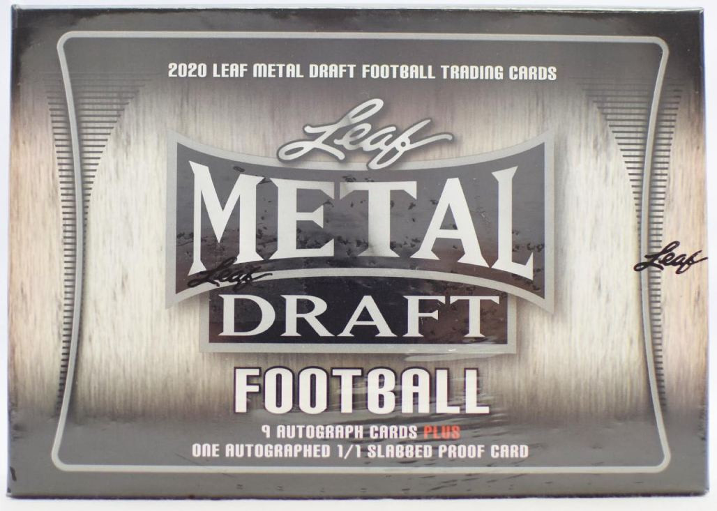 2020 Leaf Metal Draft Football Jumbo 8 Box Case